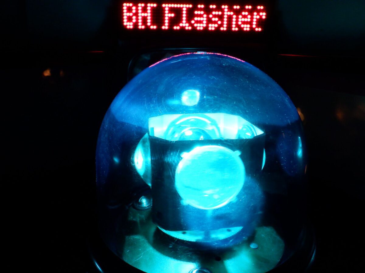 FEDERAL SIGNAL MODEL 15A JUNIOR BEACON RAY • BLUE LEXAN DOME – BH ...