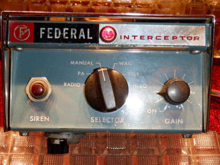 FEDERAL SIGNAL PA20 ELECTRONIC SIREN • SERIAL NUMBER: 2E37054 – BH ...