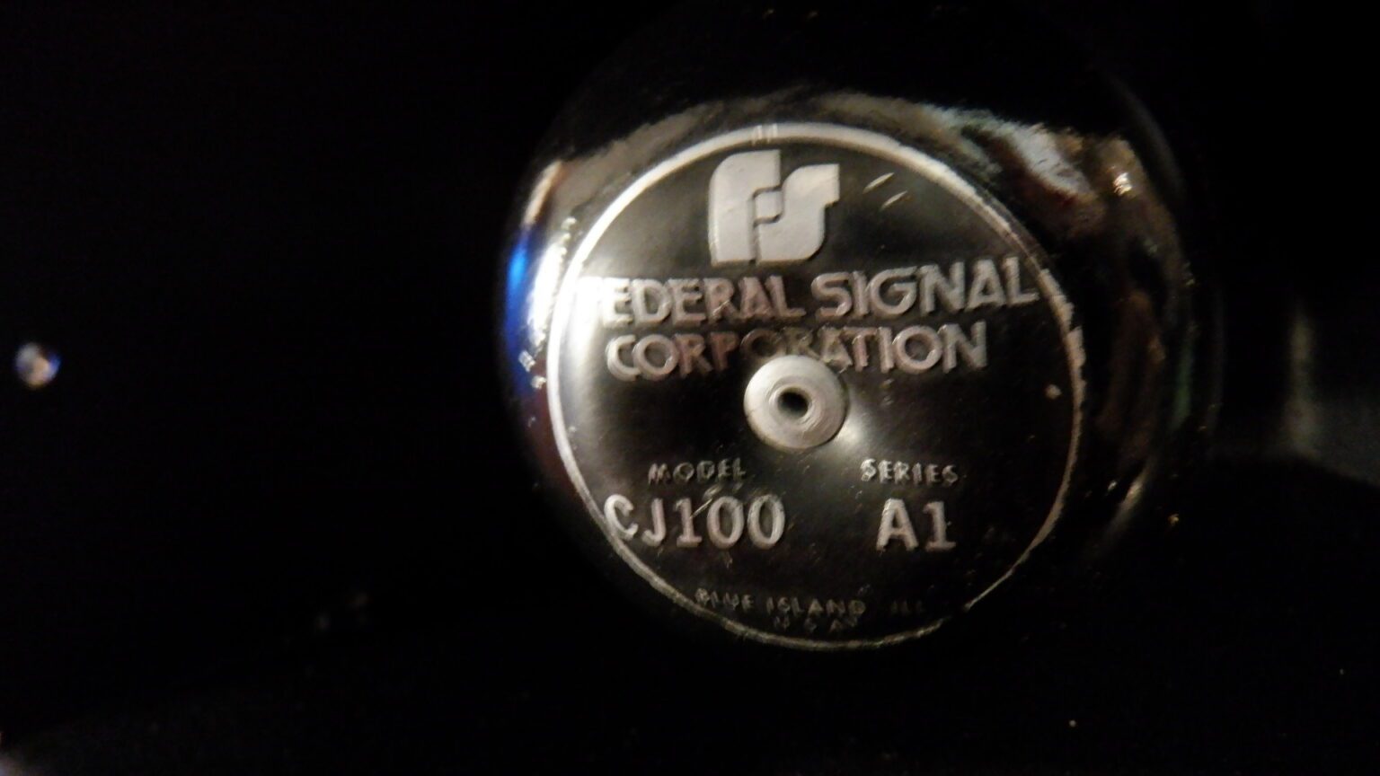 FEDERAL SIGNAL BLUE SPEAKERLIGHT CJ184 -12-VOLT – WITH FS FACTORY CJ184 ...