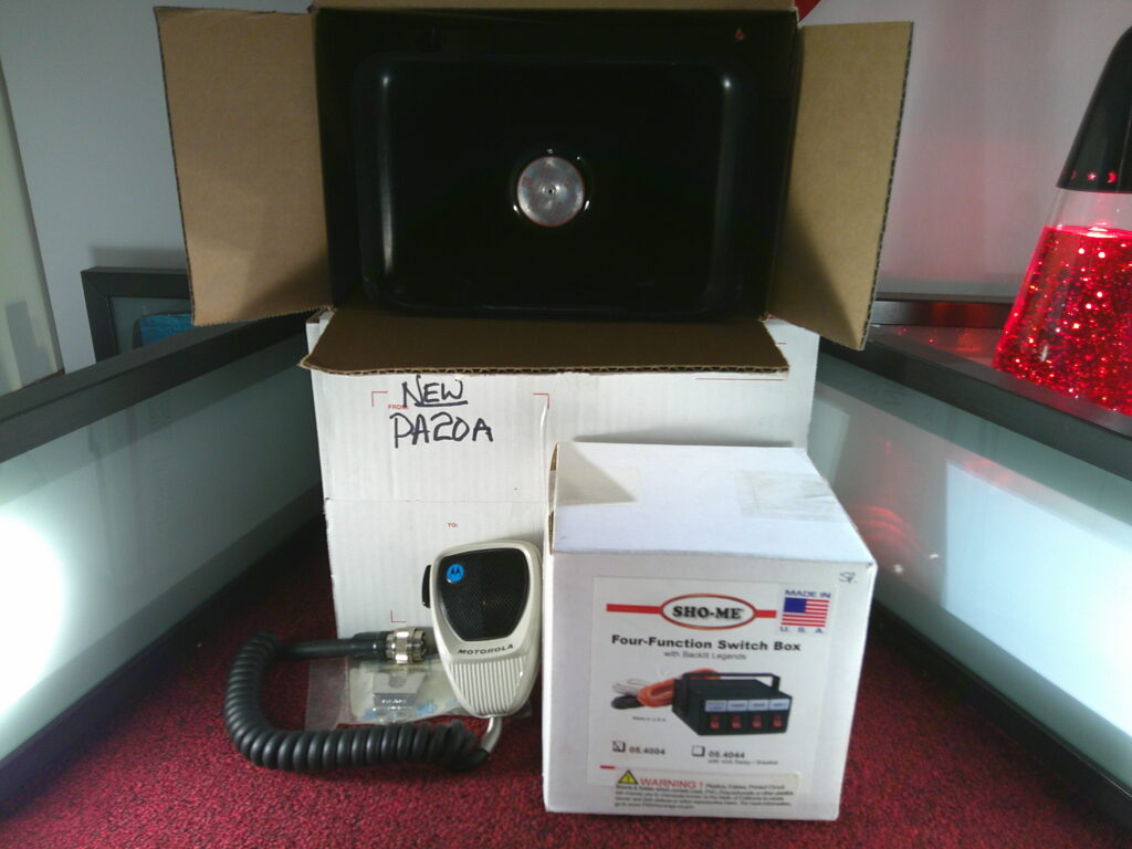 NEW PA20A INTERCEPTOR SIREN – SWITCH BOX – MICROPHONE & LOUDSPEAKER ...
